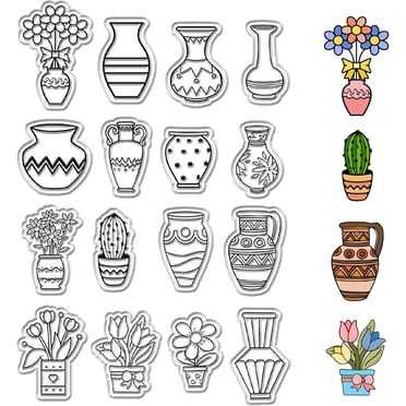 PVC Plastic Stamps for DIY Scrapbooking Photo Album Decorative Cards ...