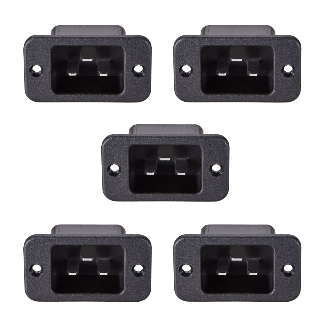 C20 Panel Mount Plug Adapter AC 250V 16A 3 Pins IEC Inlet Plug Staight ...