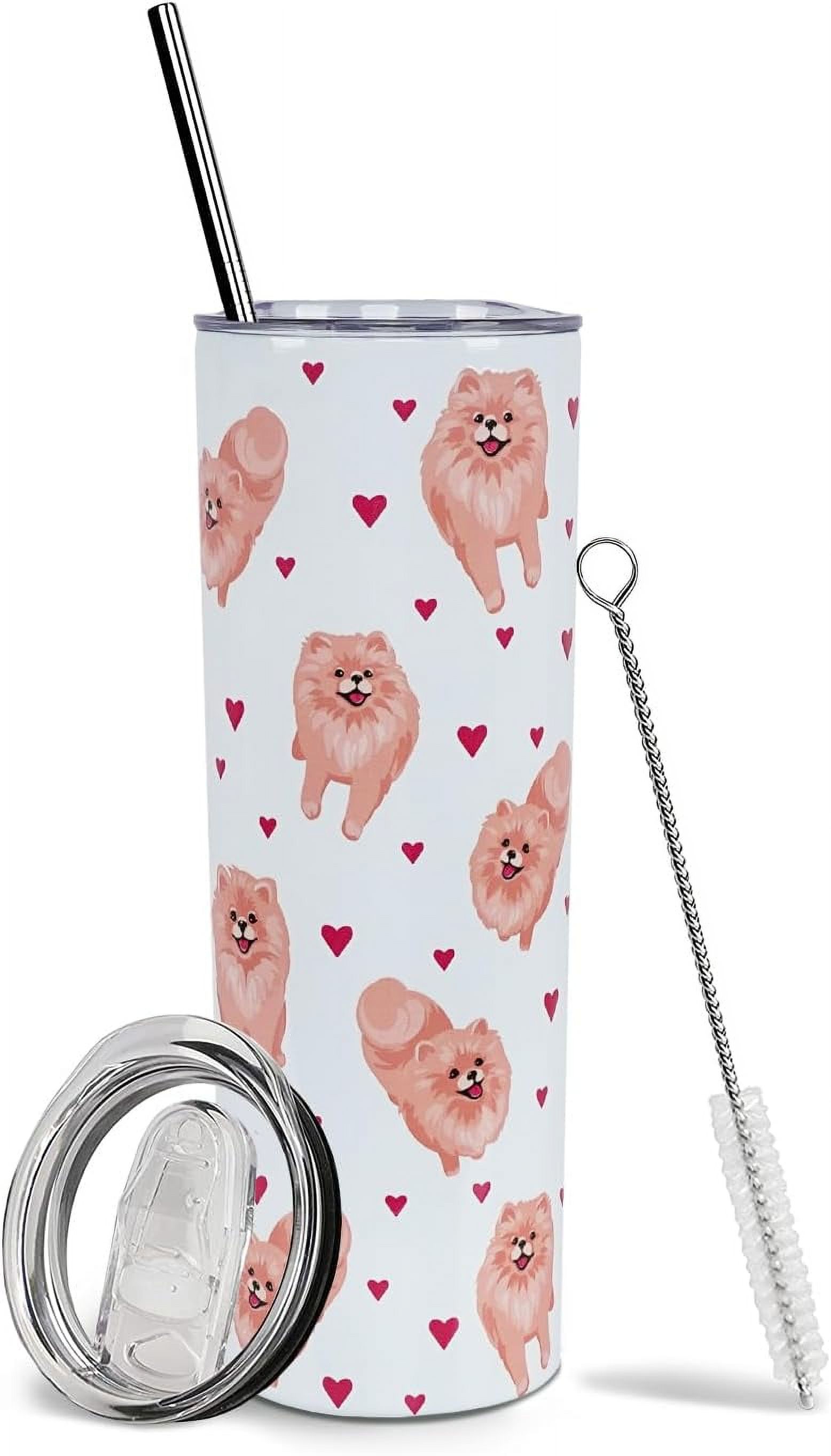 Vaso térmico de Pomerania - Regalos para amantes de los perros - Vasos ...