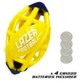 Lazer Light Up Glow Rubber Toy Football, Yellow, Pee Wee Size 3 ...
