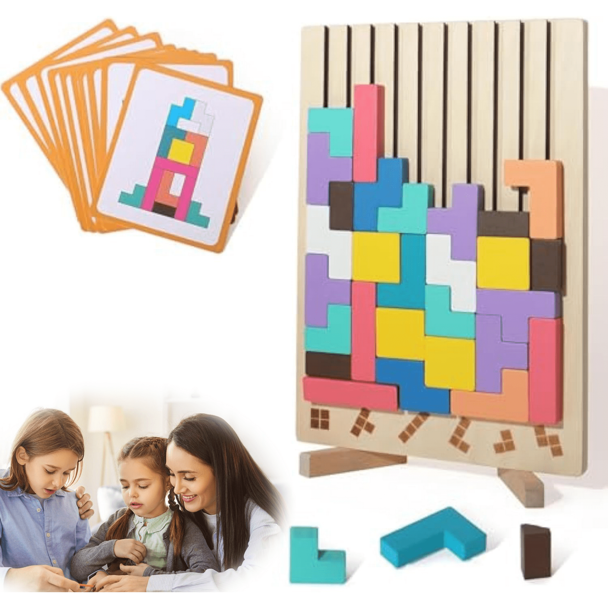 Click here for Nobrand Montessori Brain Blocks  Wooden Stacking P... prices