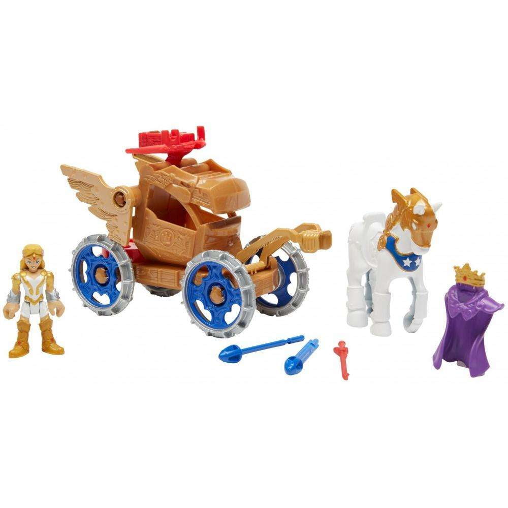Imaginext DC Super Friends Wonder Woman Hippolyta and Battle Chariot ...