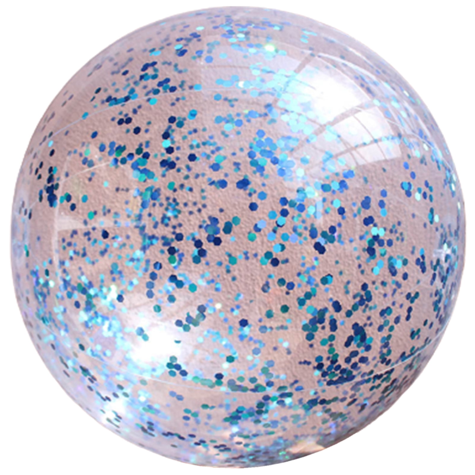 LIWEN Thickened Inflatable Beach Ball with Air Pump - Transparent ...