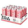 ZOA Original Zero Sugar Energy Drinks - White Peach 16oz, Sugar Free ...
