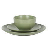 Gibson Home Queensland Green 12-Piece Stoneware Dinnerware Set ...