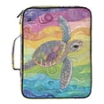Rainbow Colored Waves Sea Turtle Accordion File Organizer Expanding ...