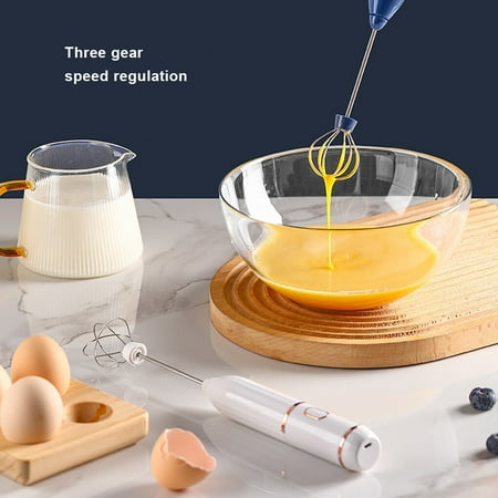Electric Wireless Milk Frother Egg Mini Beater USB Charging Maker Mixer ...