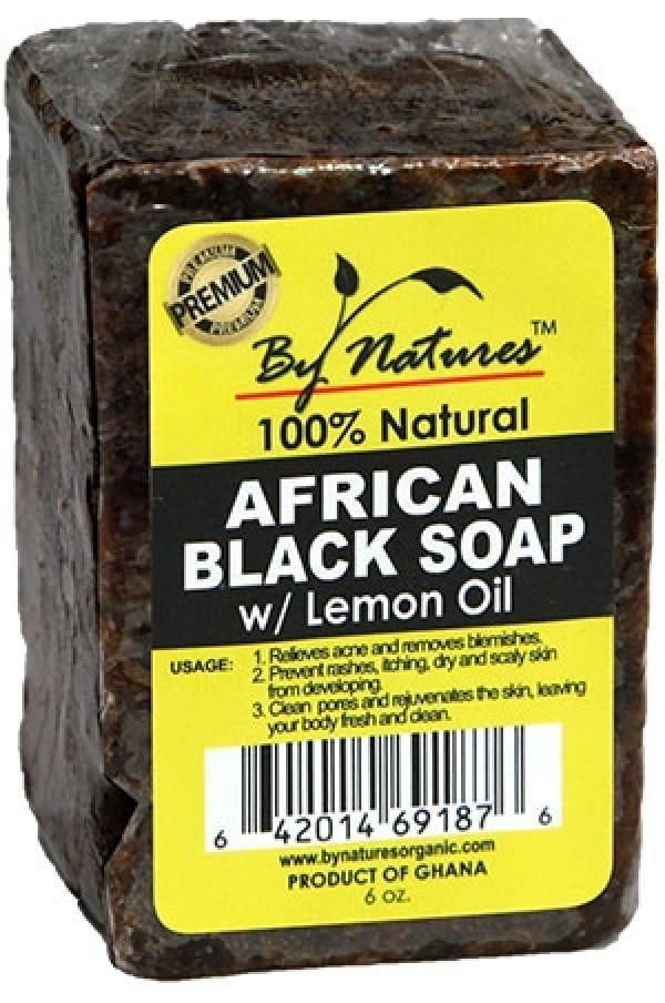 By Natures 100% Natrual African Black Soap with Lemon Oil | Walmart Canada