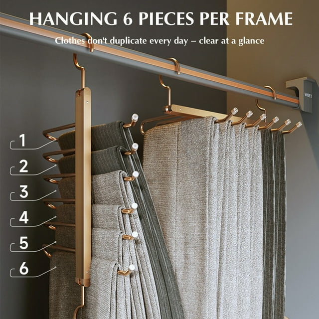 Over The Door Double Hangers Pants Rack Leggings Hanger for Ties Towels ...