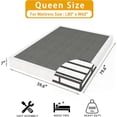 Low Profile Box Spring, Heavy Duty Metal Mattress Foundation with ...