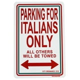 Italy Parking Sign - Walmart.com
