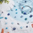 1 Box 66Pcs Mixed Ceramic Beads Blue and White Ceramic Beads Porcelain ...