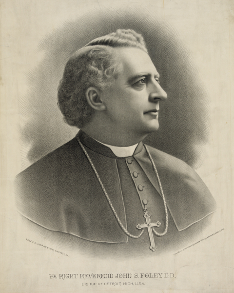 Print: The Right Reverend John S. Foley, Bishop Of Detroit, 1889 ...