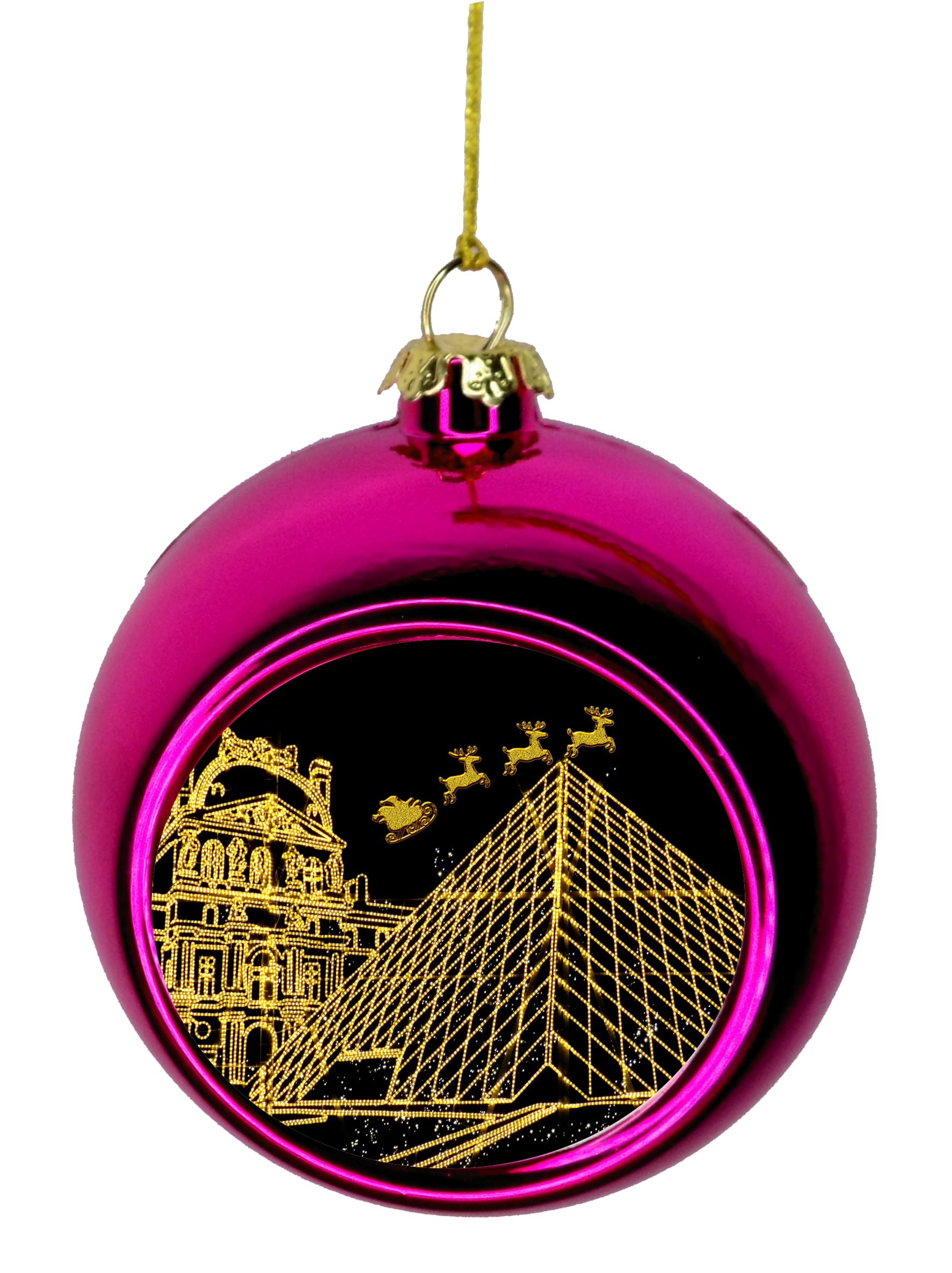 Paris Ornament Louvre Christmas Ornament France Ornament Christmas DÃ ...