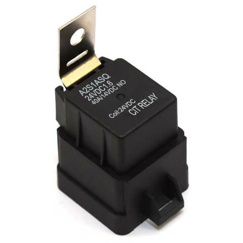 CIT Boat Relay Module A2S1ASQ | 40A 24V DC Black 4 Spade - Walmart.com