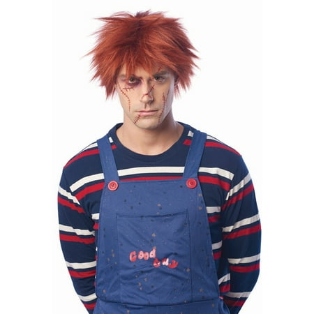 Adult Evil Doll Red Chucky Costume Wig - Walmart.com