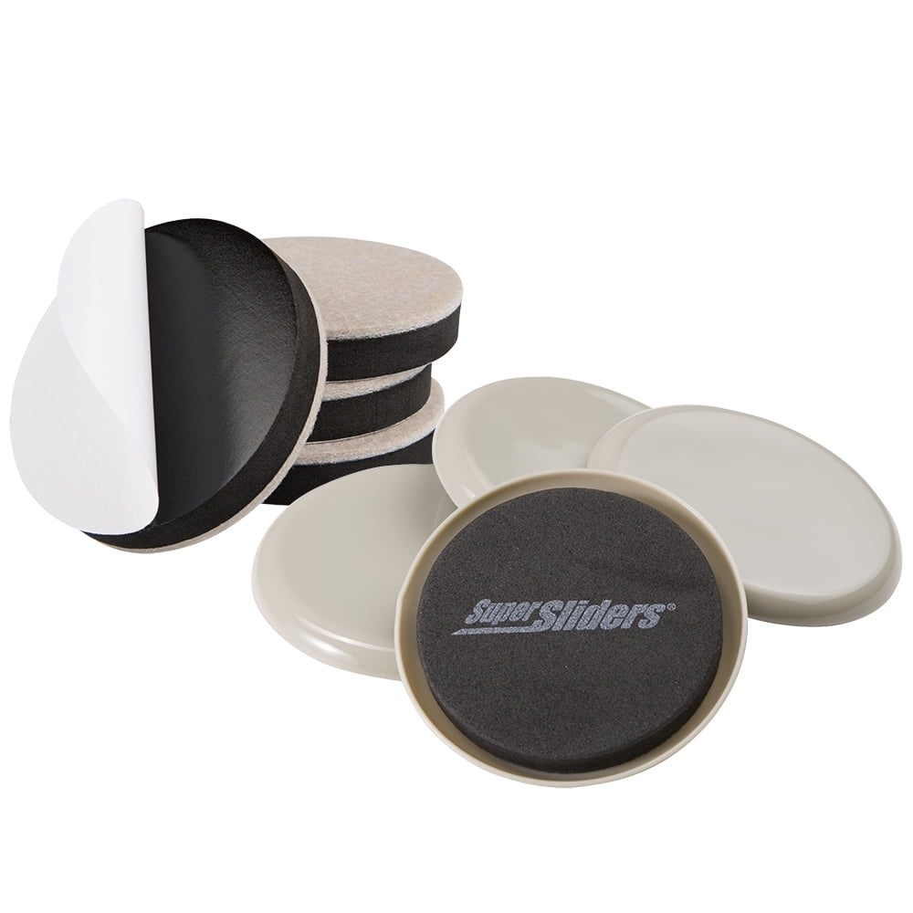 Super Sliders 3 1/2" Multi-Surface Furniture Sliders, Beige (8 Pk ...