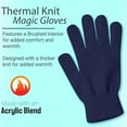 25 Pack Winter Gloves, Unisex Thermal Magic Glove Thick Knit Brushed ...