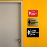 Signs ByLITA Classic Framed Ladies Changing Room Sign (Black Gold ...