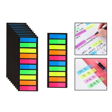 Sticky Index Tabs Multicolor Translucent Portable Page Flags Memo ...