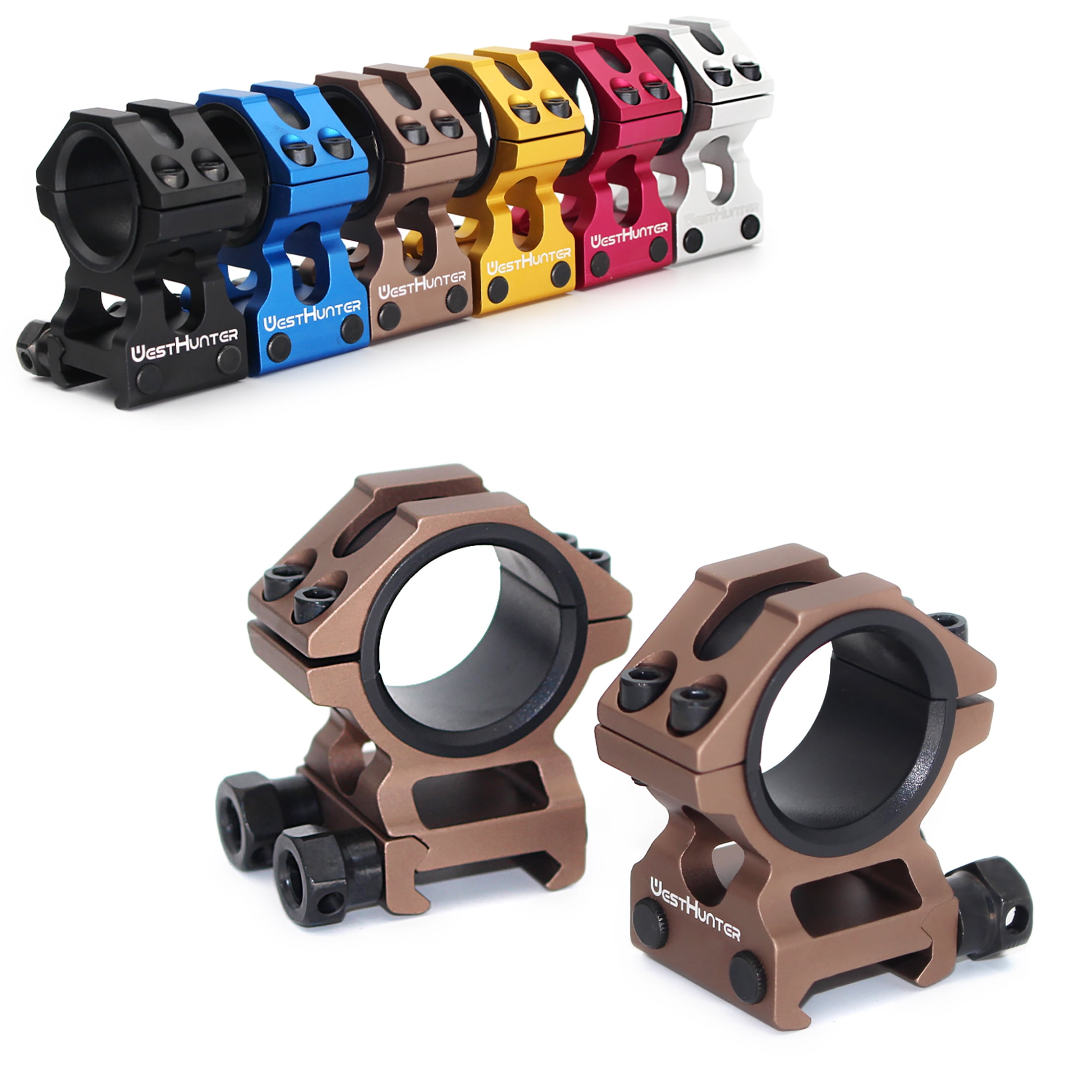 WestHunter WH5118C Picatinny Scope Rings, 1 in/30mm | Low Profile ...