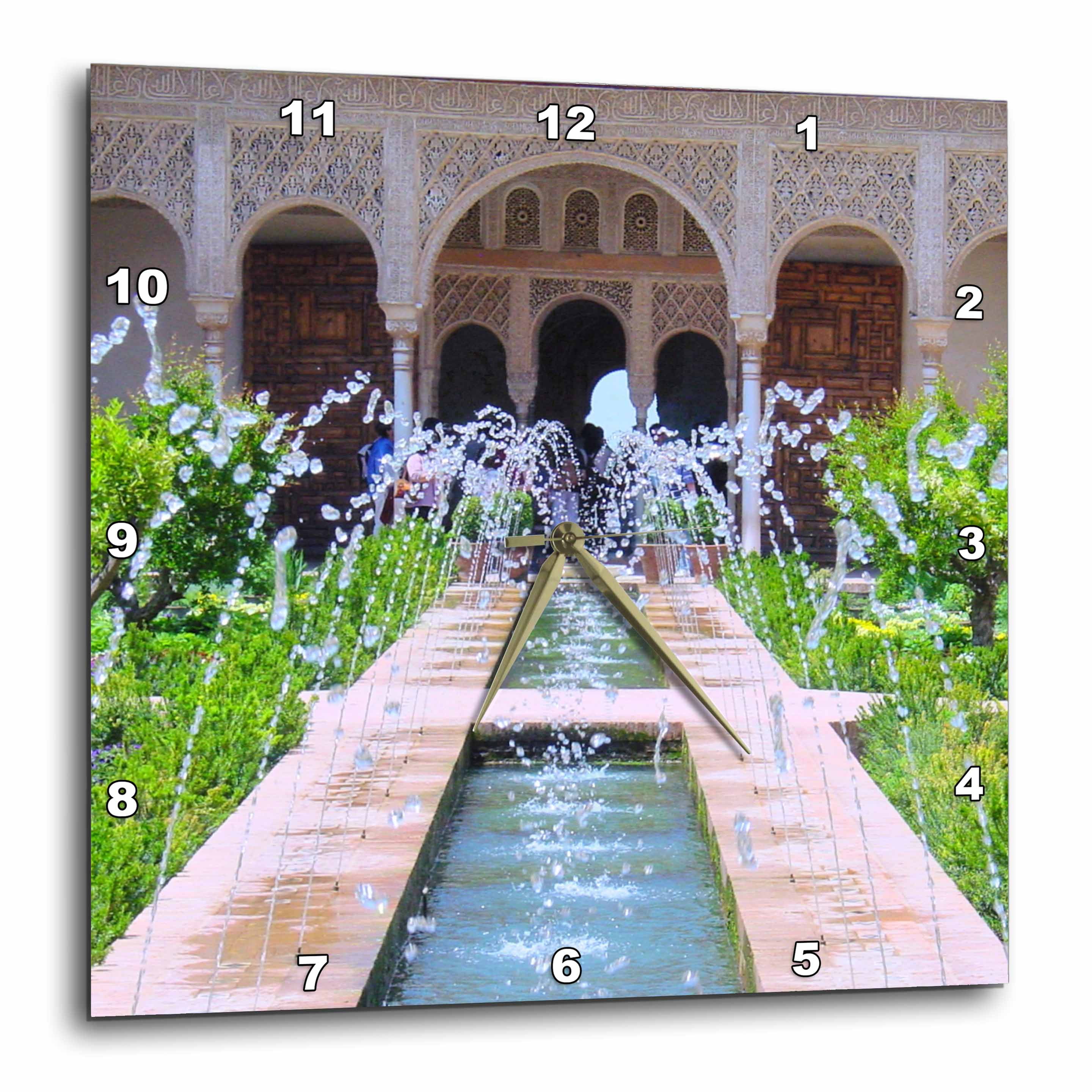 3dRose Water Fountains at Alhambra palace gardens in Grenada Spain ...