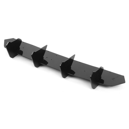 FLAMEEN Gloss Black For Maxton Style Rear Bumper Diffuser Valance ...