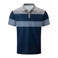 Ceisia Men's Big & Tall Fashion Daily Stripe Color Block Print Short ...