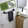 16-Inch Single Towel Bar Wall Mounted SUS304 Stainless Steel Towel Rack ...