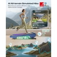 UREVO CyberPad Smart Walking Pad with 14% Incline, Under Desk Treadmill ...