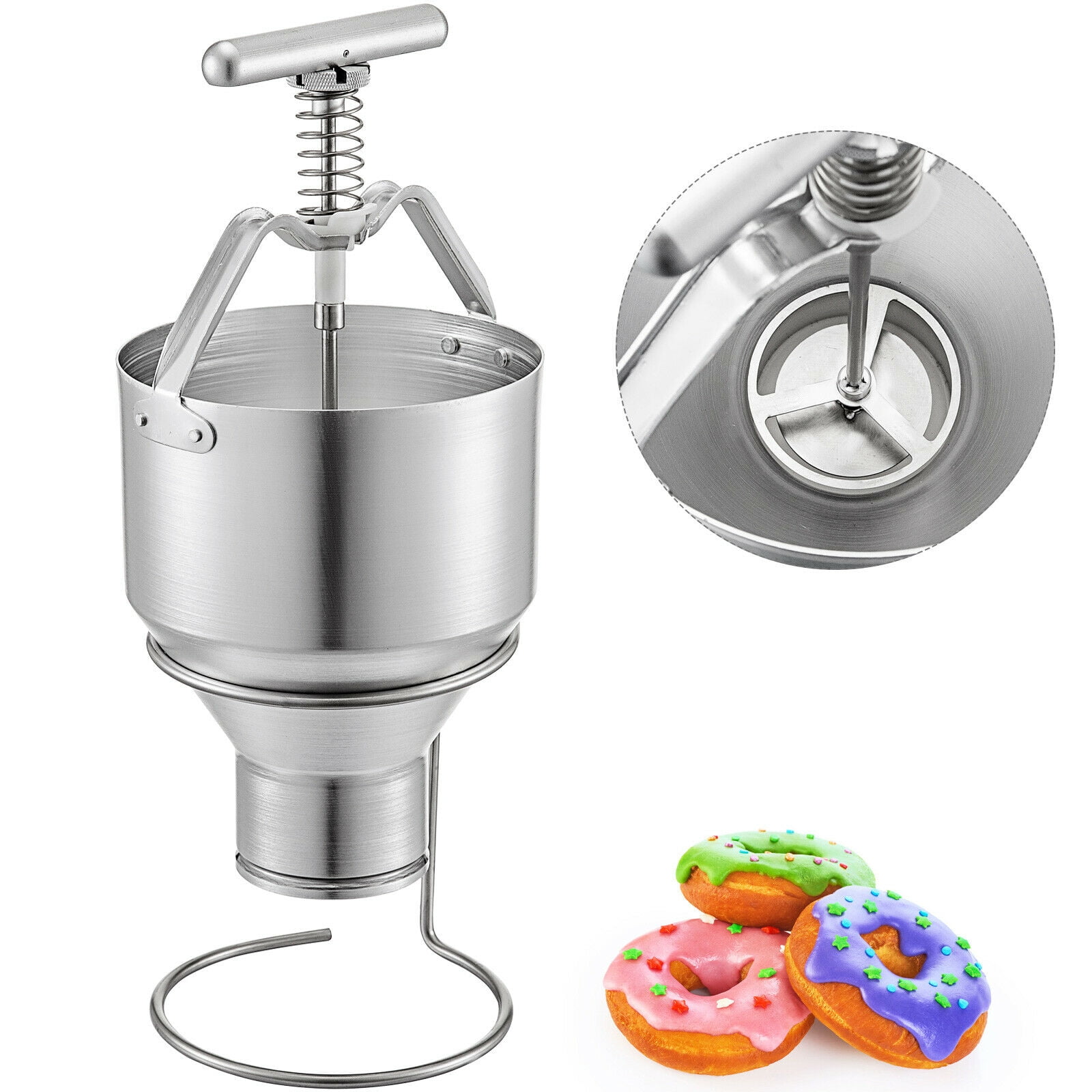 VEVOR 5L Manual Donut Dispenser Donut Dropper Hopper With Stand Holder vevor-5l-manual-donut-dispenser-donut-dropper-hopper-with-stand-holder