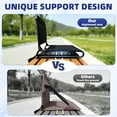 Nygira Stadium Seat for Bleachers, Portable Chair, 2-in-1 Folding ...