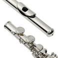 UBesGoo Student Silver Nickel 16 Hole C Flute with Case - Walmart.com