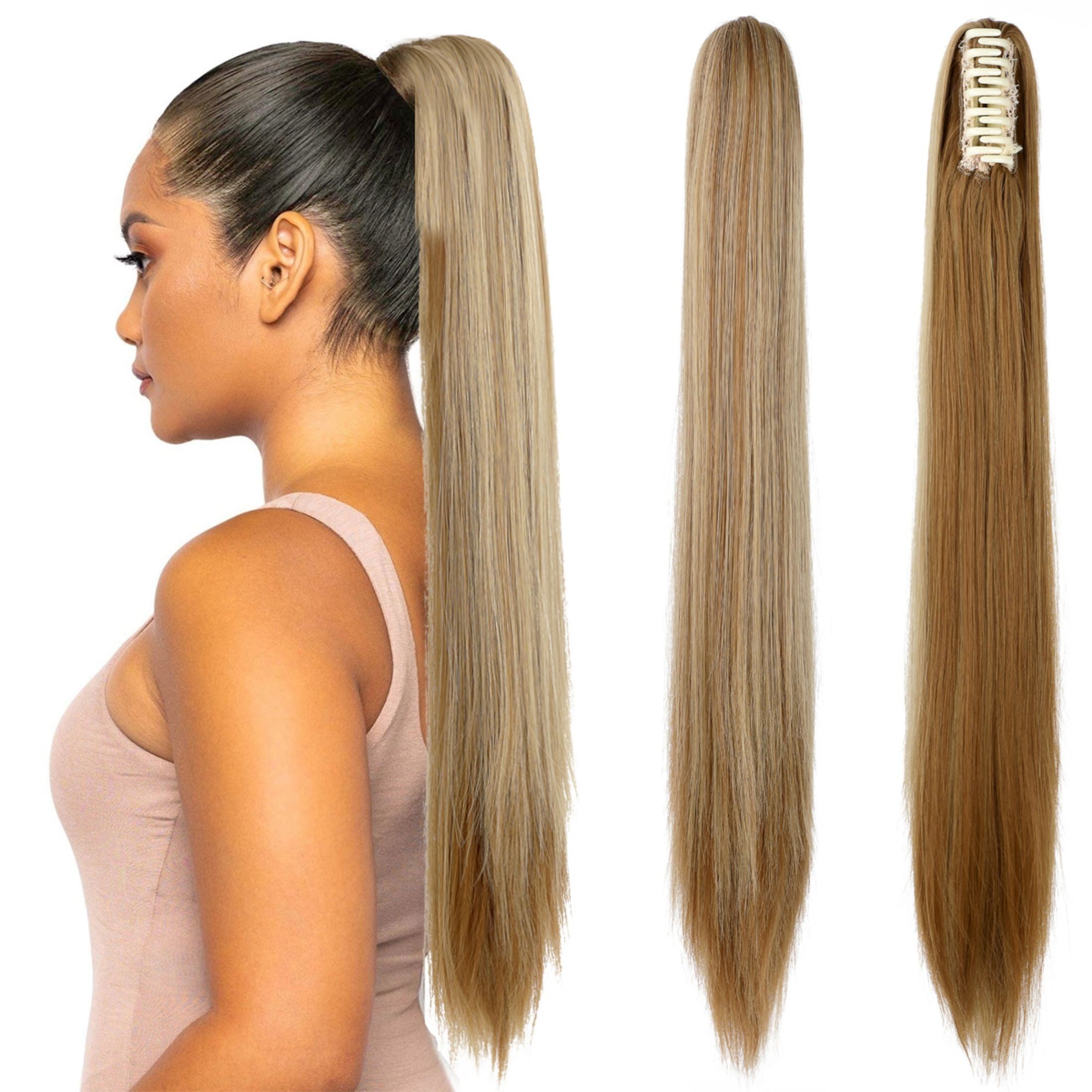 AynnQueen Ponytail Extension Claw Clip in Pony Tails Hair Extensions ...