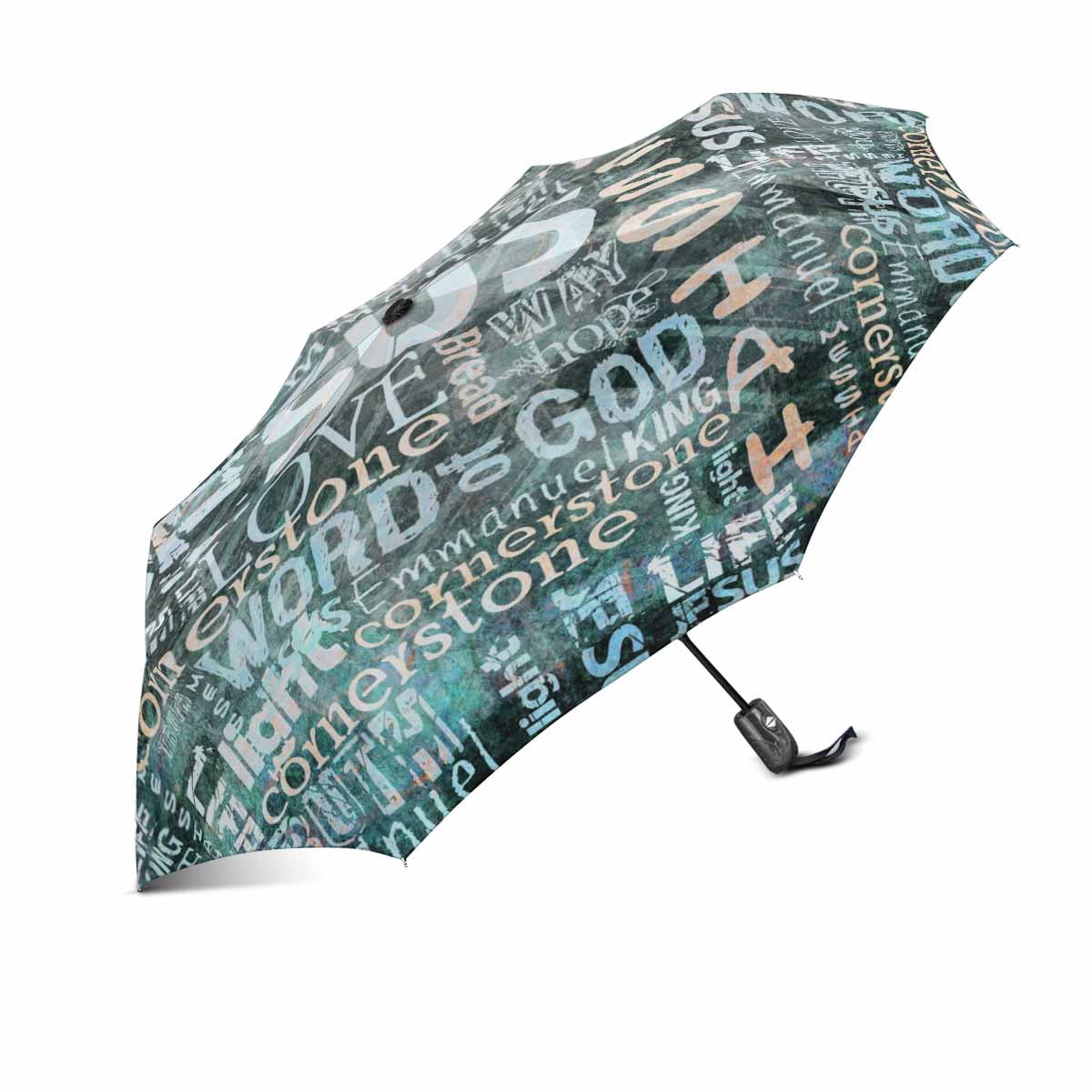 SUNENAT Religious Christian Jesus Quotes Polyester Pongee Automatic ...