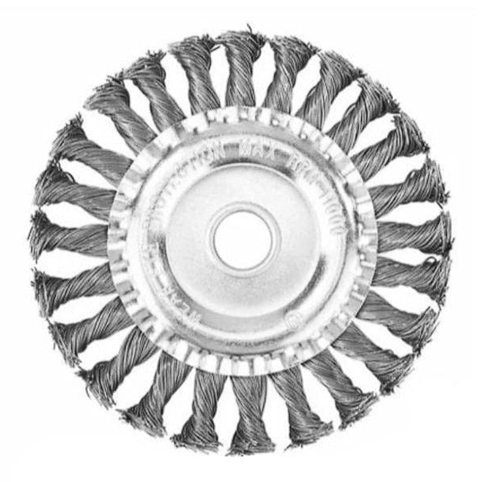 Doolland 8 inch Rotary Weed Brush Joint Twist Knot Steel Wire Wheel ...