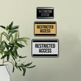 Classic Framed Restricted Access Sign (Black Gold) - Medium - Walmart.com