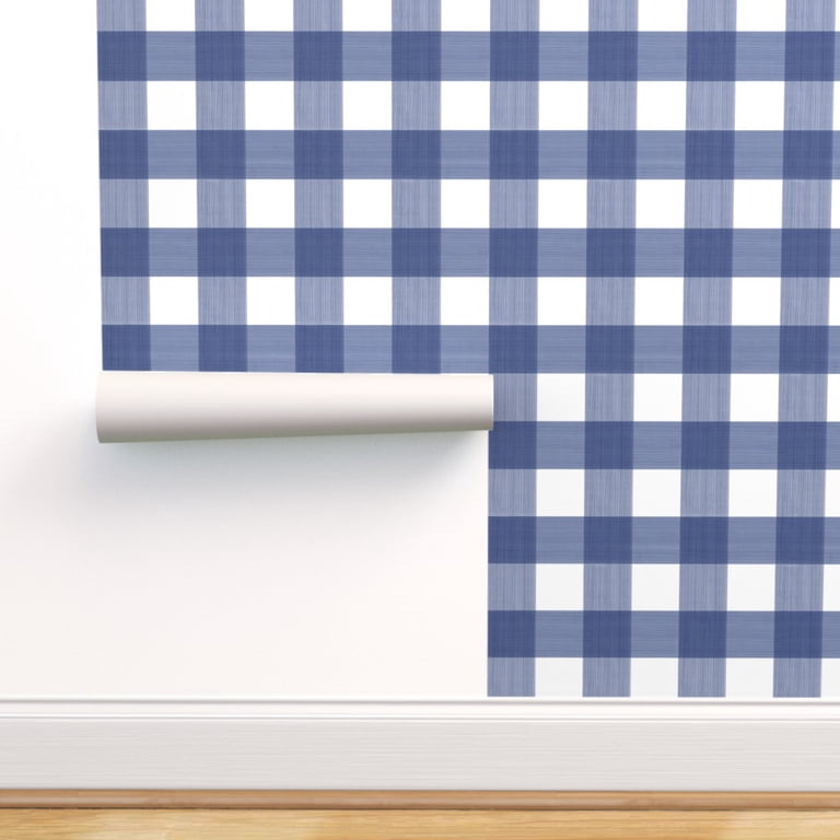 Blue Plaid Wallpaper