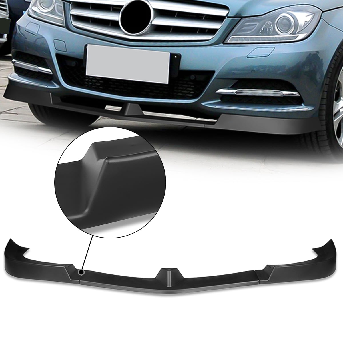 DNA Motoring 2-PU-510 For 2012-2014 Mercedes W204 C-Class Matte Black ...