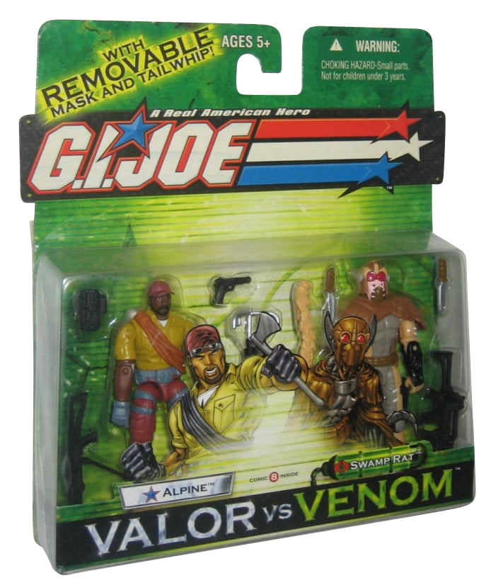 GI Joe Alpine Vs. Swamp Rat Valor Vs. Venom Action Figure Set - Walmart.com