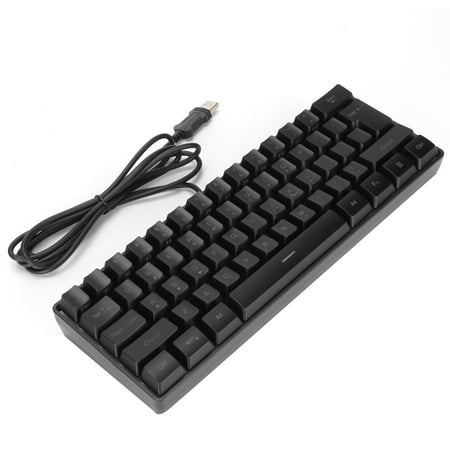 Gaming Keyboard, 61 Keys 5 Adjustable Levels RGB USB Wired Mechanical ...