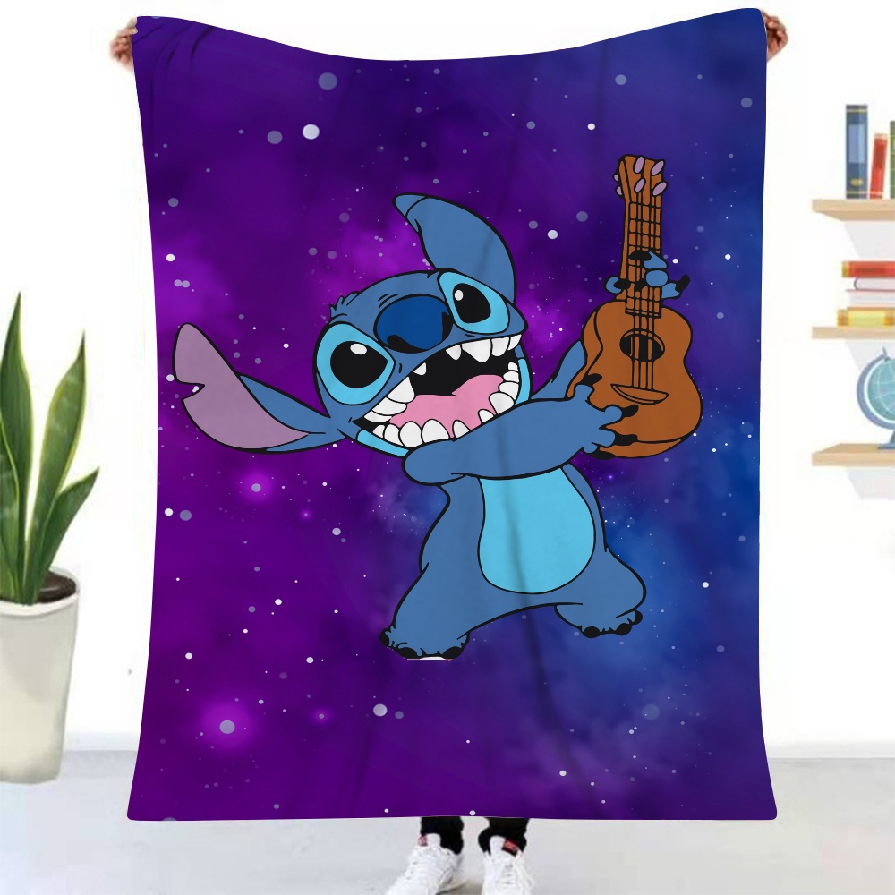 Lilo & Stitch Cartoon Blankets Popular Beds Sofa Summer Bed Throw Cover ...
