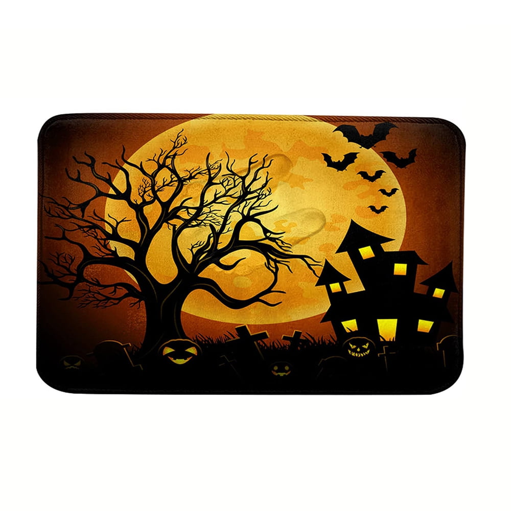 Pluoda Halloween Bath Mats for Bathroom, Bathroom Mats Rugs No Silp ...