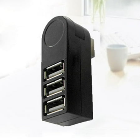 USB Hub 3 Ports Rotatable Mini USB 3.0 Splitter Adapter Hub PC Laptop ...