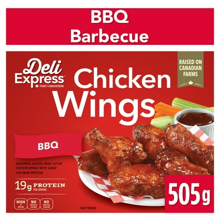 Deli Express BBQ Chicken Wings, 505 g - Walmart.ca