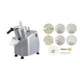 VEVORbrand 110V Commercial Food Processor 2 Feeding Holes, 550W ...