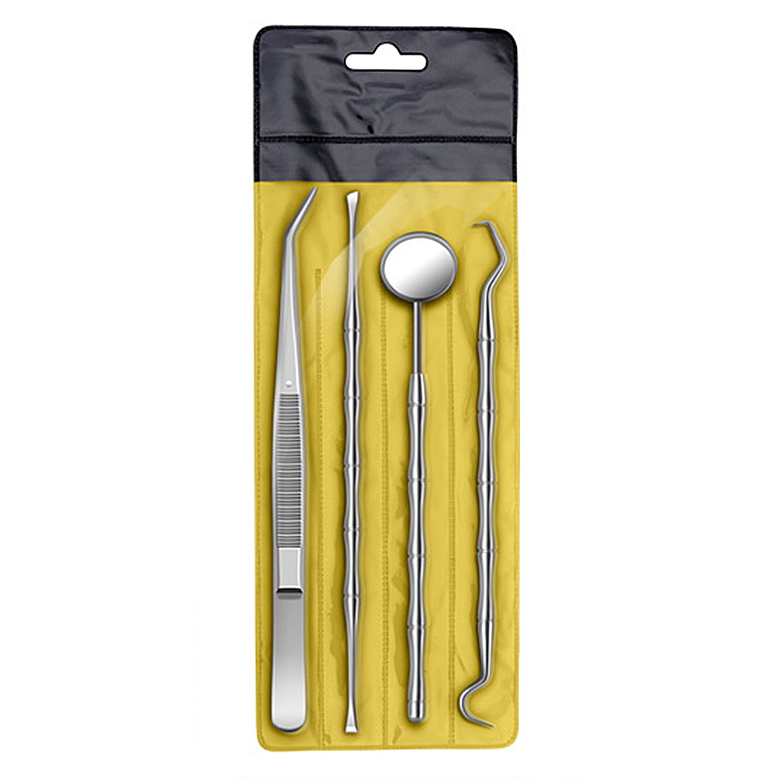 Andoer Stainless Steel Tool Set Dentist Tooth Hygiene Picks Mirror Kit ...