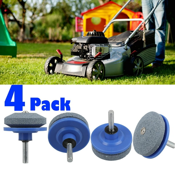 Eeekit 4pack Universal Lawnmower Blade Sharpener Grinder Wheel Stone