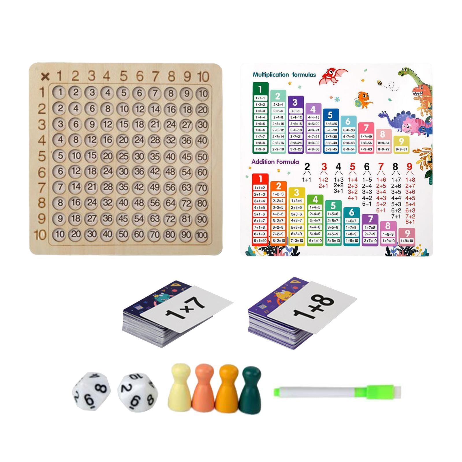 Tablero De Suma De Multiplicación De Matemáticas De Madera Para ...