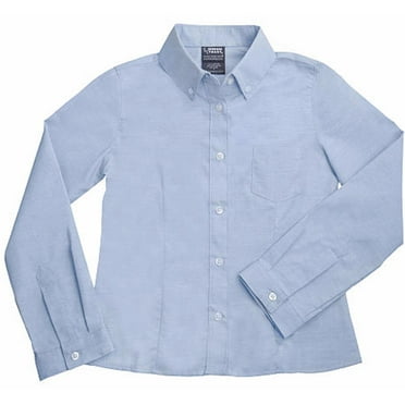 French Toast Girls School Uniform Short Sleeve Woven Button-Up Shirt ...